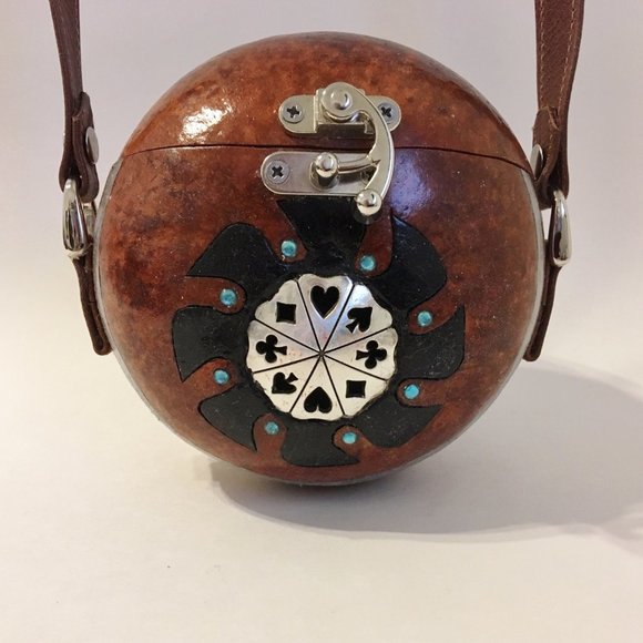 Hand Crafted | Bags | Unique Gourd Purse Handmade Evening Shoulder Bag ...